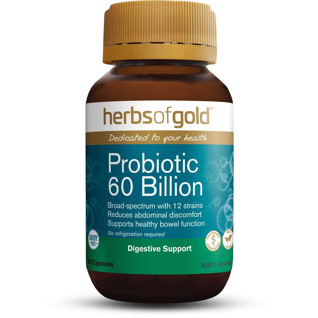 Herbs of Gold Probiotic 60 Billion | High-strength, 12 strain probiotic ...