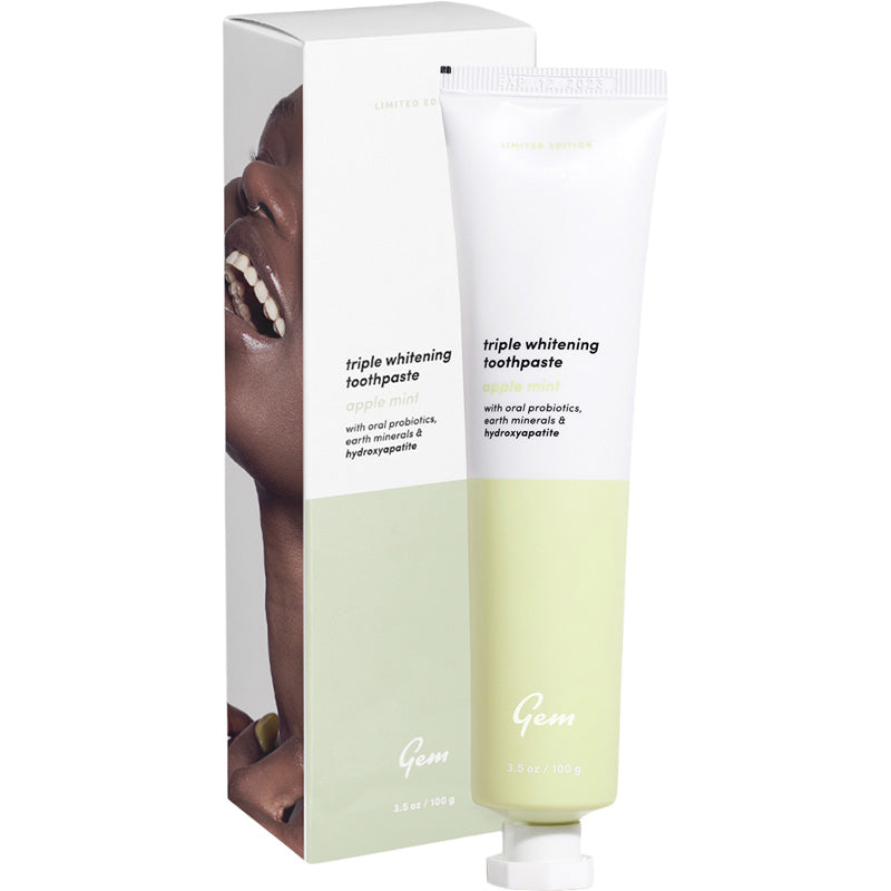 Gem Triple Whitening Toothpaste – Evelyn Faye Nutrition