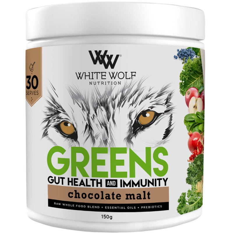 White Wolf Greens+ Gut Health And Immunity – Evelyn Faye Nutrition